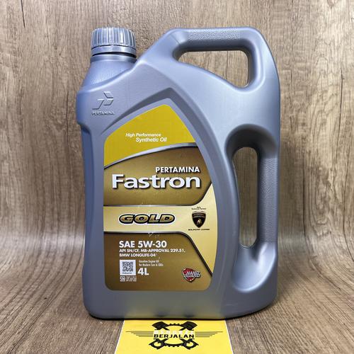 Jual Oli Pertamina Fastron Gold 5W-30 - 4 Liter (Full Synthetic API SN ...