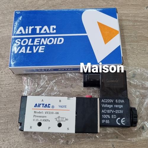 Jual Airtac selenoid valve Airtac 4V210-08 220vac selenoid - Jakarta Barat - MAISON MART | Tokopedia