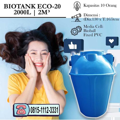 Jual TANGKI BIOTANK KAPASITAS 2000 Liter 2 M3 / VERTIKAL - Jakarta ...