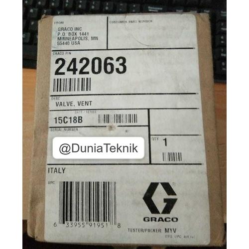 Jual Graco Hydraulic Vent Valve Part Number 242063 - Kota Balikpapan ...