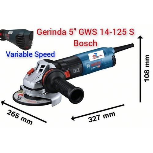 Jual Mesin Gerinda Bosch 5" GWS 14-125 S Variable Speed - Jakarta Utara ...