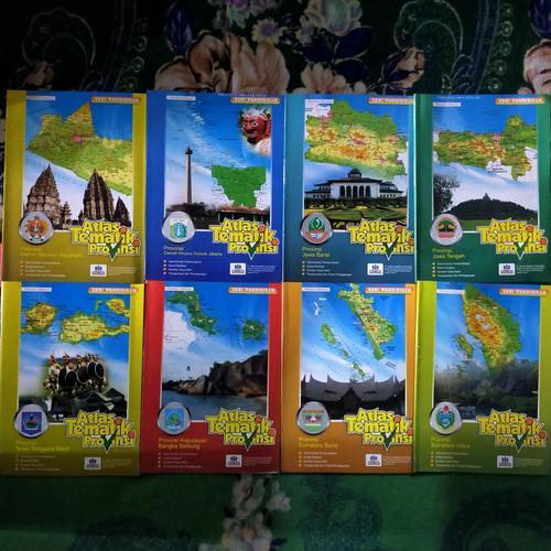 Jual ORIGINAL BUKU PETA ATLAS TEMATIK 34 PROVINSI ISI 34 BUKU - Kota ...
