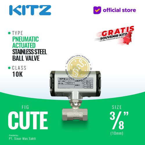 Promo Pneumatic Ball Valve Stainless SUS316 KITZ Fig. C-UTE , 3/8" - 10mm Drat / Screw Cicil 0% ...