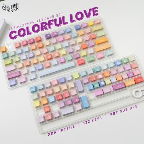 Jual Keycaps Colorful Love PBT Dye-subs 135 Set XDA Profile - Jakarta ...