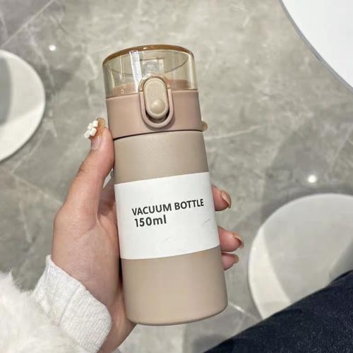 Jual Termos kecil mini sedotan 150 ml tahan panas dingin - Hitam - Kota ...