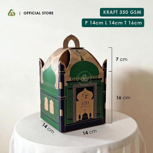Jual Box Hampers Lebaran Kardus Kue Gable Box Kraft Unik Tebal ...