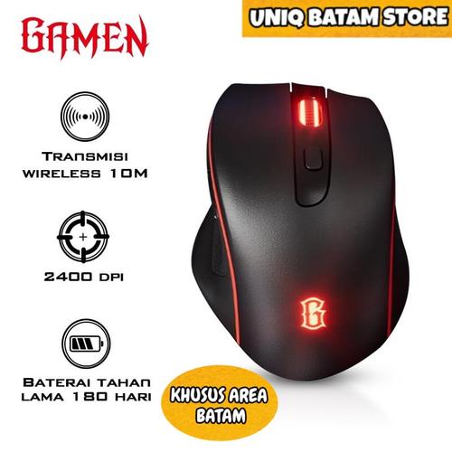 Jual MOUSE GAMING GAMEN GM200W WIRELESS [ BATAM ] - Kota Batam - UNIQ ...