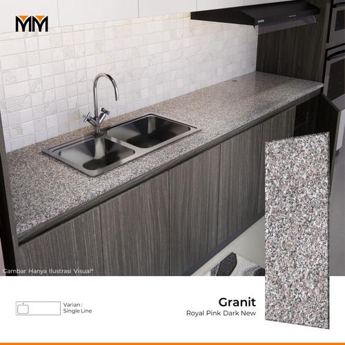 Jual Countertop Dapur Granit - Royal Dark Pink New - Single Line, 60 x ...