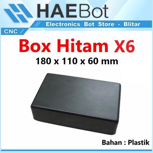 Jual [EBS] Box Hitam Kotak X6 18x11x6 Elektronik Plastik Wadah Project ...