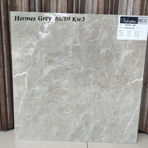 Jual Granit 80x80 Lantai Motif Marmer Hermer Grey GlazedPolish ...