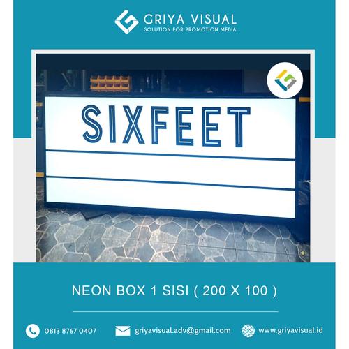 Jual NEON BOX KOTAK 1 SISI, 200 X 100CM ( SIXFEET ) - Jakarta Selatan ...