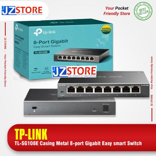 Jual TP-Link TPLINK TL-SG108E Casing Metal 8-port Gigabit Easy smart ...