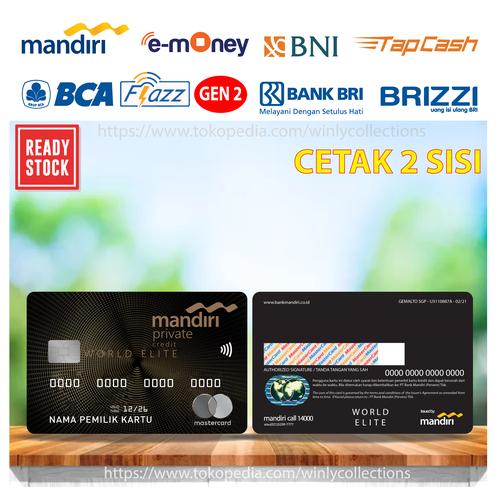Jual KARTU EMONEY MANDIRI BCA BNI BRI GEN 2 DESIGN PRIVATE WORLD E - 2 ...