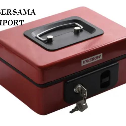 Jual Cash Box Double Lock 20x15x9/Box Besi/Brankas Kecil KRISBOW - Kota ...