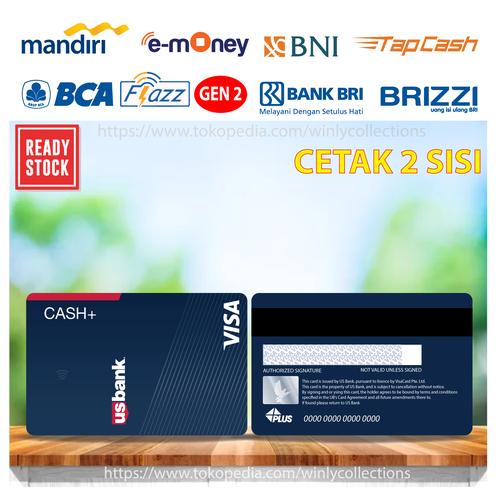 Jual KARTU EMONEY MANDIRI BCA BNI BRI GEN 2 DESIGN CASH PLUS - 2 SISI ...