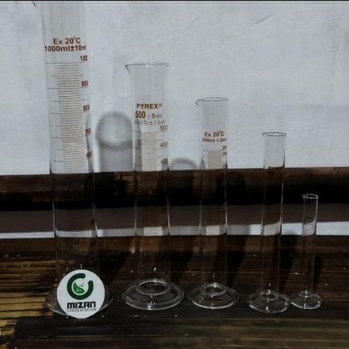 Jual Gelas ukur 5 ml, 10 ml, 25 ml,50 ml, 100 ml kaca PYREX class A - 100 ml - Kab. Bandung ...