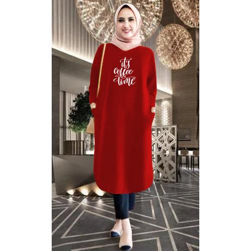 Jual Tunik wanita IT'S COFFE TIME/tunik murah/tunik kekinian/tunik ...