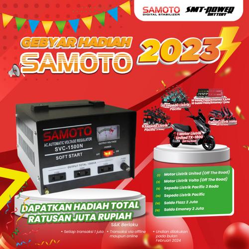 Jual SVC1500N Samoto Stabilizer Servo Motor 1500Va Single Phase ...