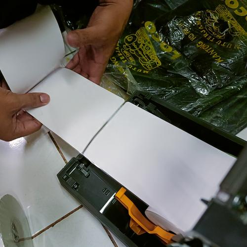 Jual KERTAS STICKER LABEL THERMAL 100X150 ISI 500 PCS ALAS PLASTIK ...