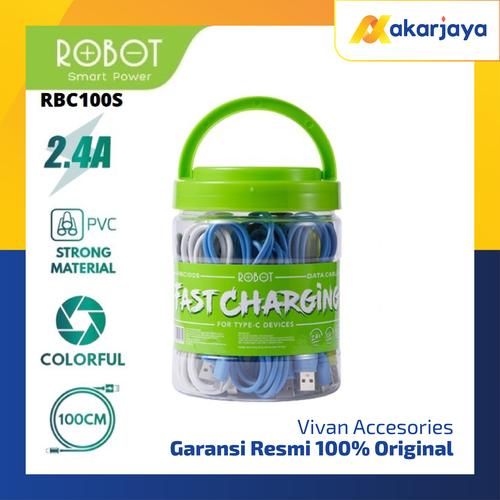 Promo ROBOT RBC100s Kabel Data Type C 2,4A Colokan Tipe C 1m - Satuan ...