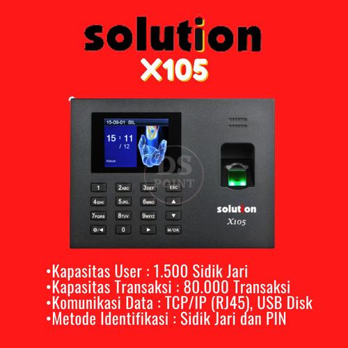 Jual Solution X105 - Mesin Absensi - Fingerprint - Kota Surabaya ...