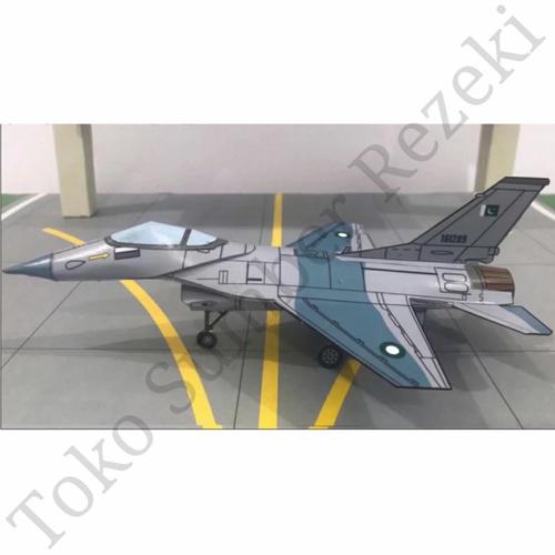 Jual Paper Craft Diorama Fighter Jet F16 Pesawat Papercraft 3D Diecast ...