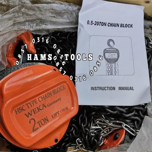 Jual Chain Block 2 Ton x 5 Meter Type HSC Chain Block WEKA GERMANY ...