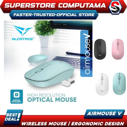 Promo Alcatroz Airmouse V | 1200 CPI | Wireless Mouse | Ergonomic ...