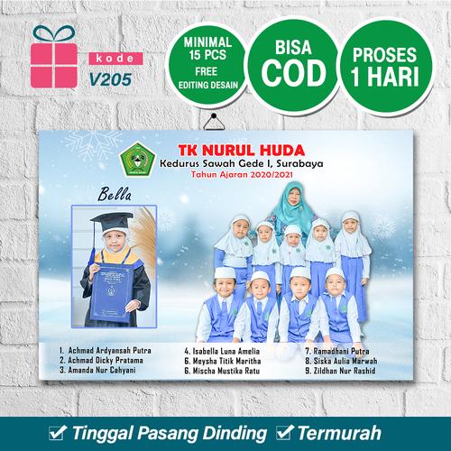 Jual Paket Cetak Frame Foto Vandel Papan mdf Perpisahan/Kenangan - V205 ...