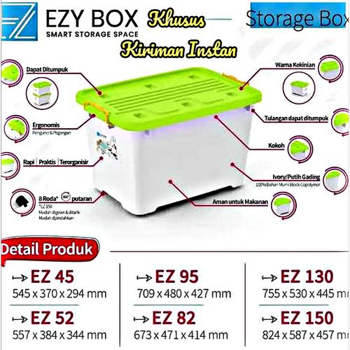 Jual Container Box Ezy Tempat Penyimpanan Kontainer 150 Ltr, 130 Ltr ...