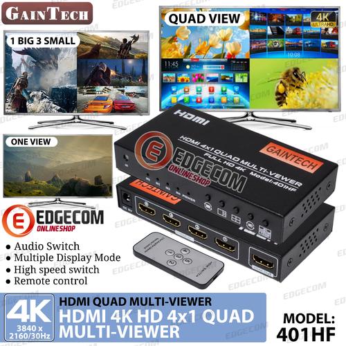 Jual HDMI Quad Multi Viewer 4x1 Gaintech - 4K - Jakarta Pusat - Edgecom ...