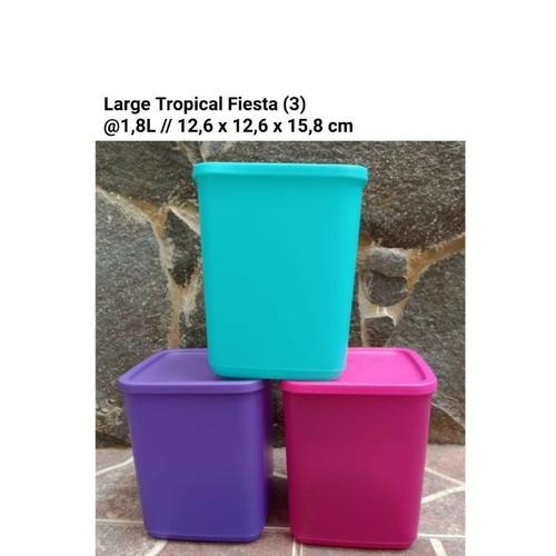 Jual Tupperware large tropical fiesta toples kue 3pcs - Jakarta Pusat ...