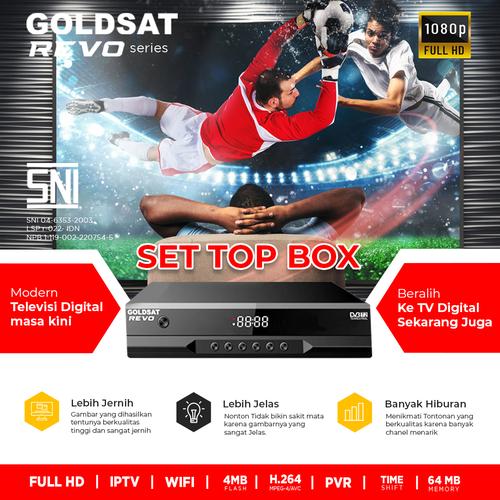Jual Set Top Box TV Digital Goldsat Revo DVB T2 / STB Receiver TV Digital - HANYA STB - Kab ...