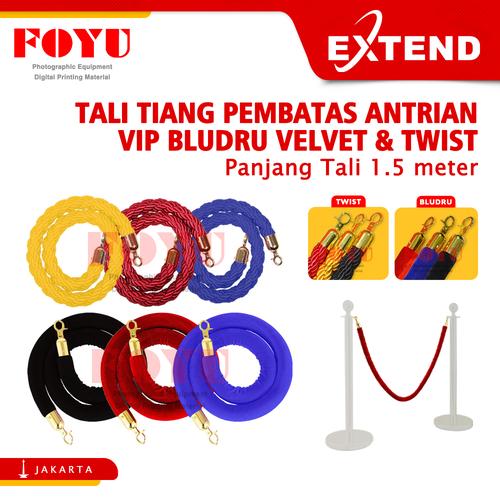 Jual Tali Tiang Antrian VIP Bludru Velvet Twist Line Pole Railing Stand ...