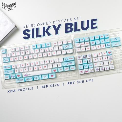 Jual Keycaps Silky Blue PBT Dye-subs 129 Set XDA Profile - Jakarta ...