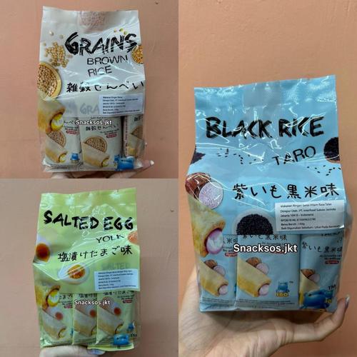 Jual IBO TARO BLACK RICE / SALTED YOLK /GRAINS FLAVOR GRAIN BROWN RICE ...