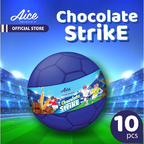 Promo Aice Ice Cream Chocolate Strike Cup Choco Malt Isi 10pcs Bola ...