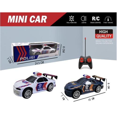 Promo Mainan Remote Control Mobil Polisi RC Car Police Mini Nyala Lampu ...
