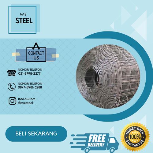 Jual BESI WIREMESH M5 5 MM ROLL 150 x 150 x 2.1 x 54 m FULL SNI - JIS ...