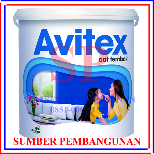 Jual Cat Tembok Avitex Interior Ready Mix - Super White - Kaleng 1KG ...