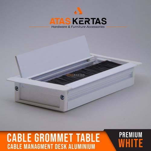 Jual tutup lubang kabel meja putih TSM / grommet table / gromet meja ...
