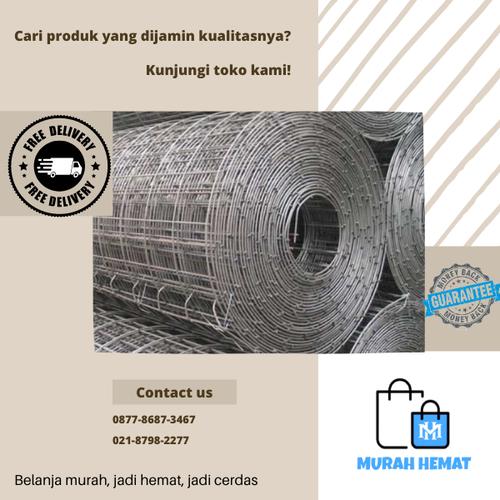 Jual BESI WIREMESH WIRE MESH M6 6 MM ROLL 150 x 150 x 2.1 x 54 m STD ...