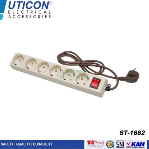Jual Stop Kontak UTICON 6 Lubang Saklar 1,5 Meter Stopkontak Terminal Kabel - Kota Pontianak ...