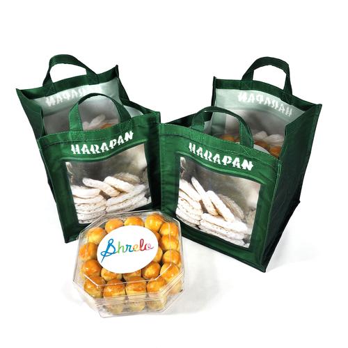 Jual Tas Kue Kering Nastar Kastangel Kaleng Kerupuk Hijau Lumut ...