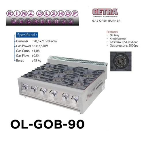 Promo GAS OVEN BURNER GETRA OL-GOB-90 KOMPOR GAS 6 TUNGKU OLGOB90 Cicil ...