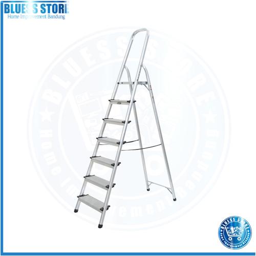 Promo Krisbow Tangga Lipat Aluminium 7 Wide Step WIth Handle Ladder ...