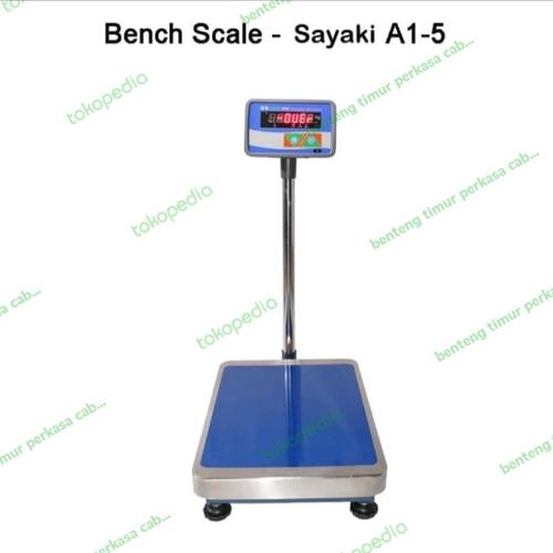 Jual timbangan duduk bench scale kap 100-750 kg merk sonic A1-5 ...