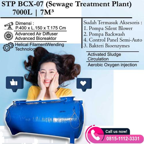 Jual TANGKI STP BIOTANK KAPASITAS 7000 LITER 7M3 / HORIZONTAL SILINDER ...