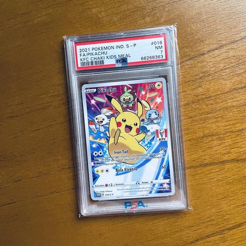 Jual Pikachu KFC Promo chaki kids meal PSA 7 Pokemon TCG - Kota ...