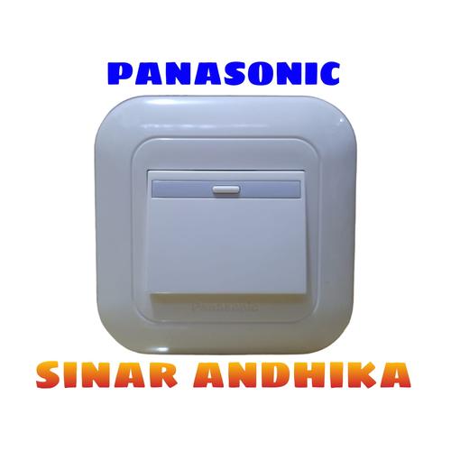 Jual Saklar Single Panasonic Lebar Warna Putih Wej78029 + Wej5541 ...